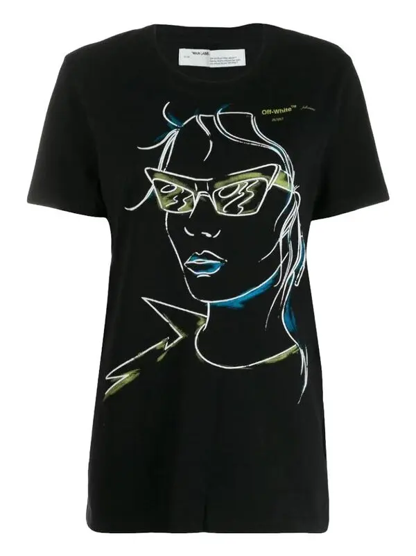 Off-White Printed T-shirt - Black