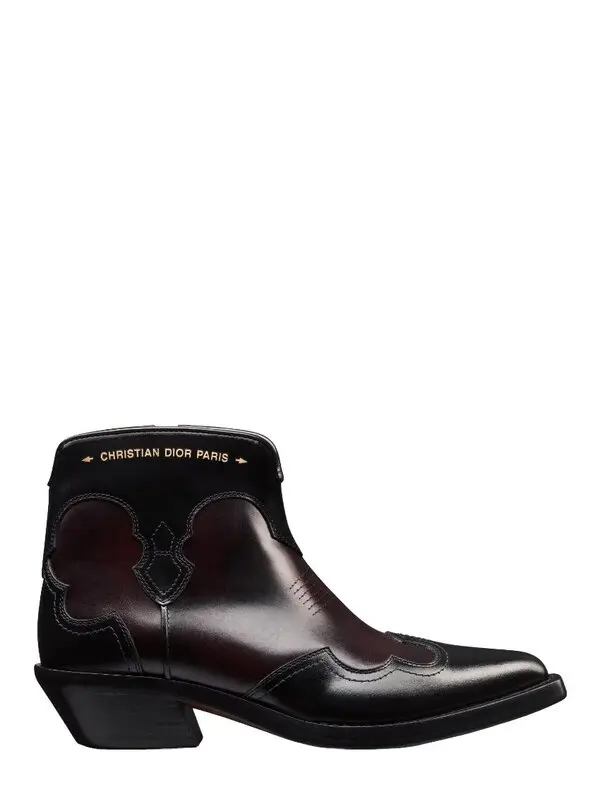 Dior Pointed Toe Zip-up Boots - Black