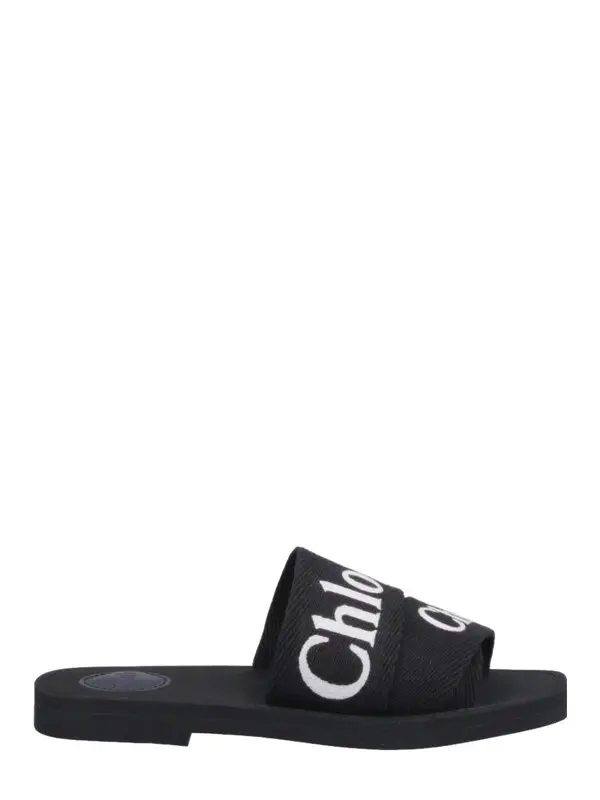 Chloé Woody Flat Mules - Black