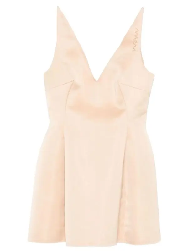Marni Baby Doll Duchesse Mini Dress - Hellbeige