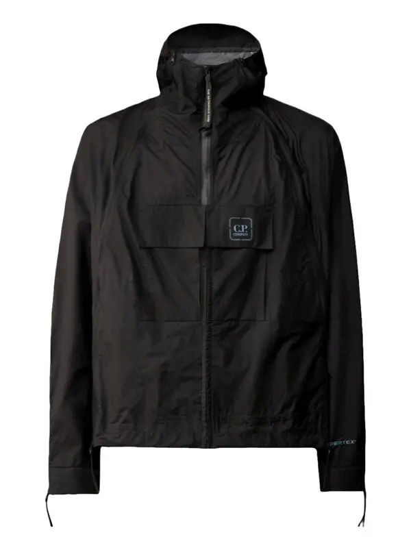 C.P. COMPANY Series Pertex Logo Printed Jacket - Black