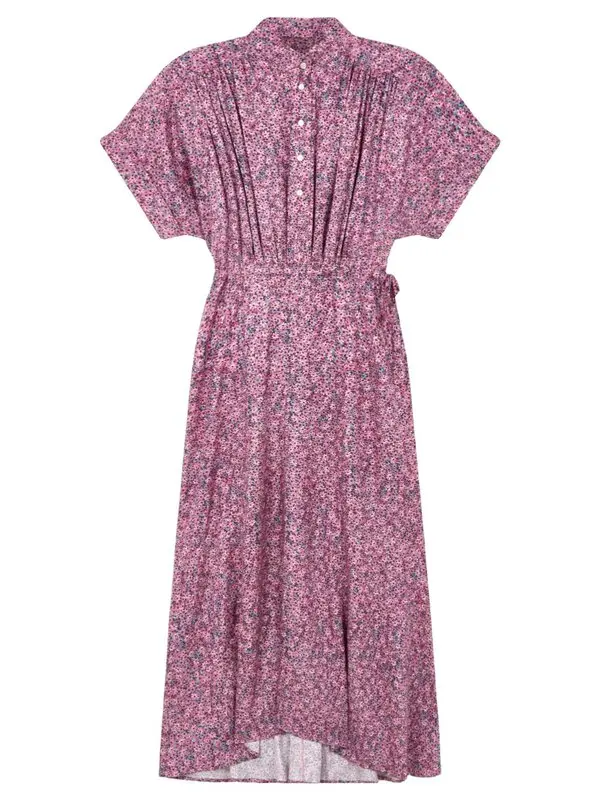 Isabel Marant Étoile Floral Midi Shirt Dress - Pink