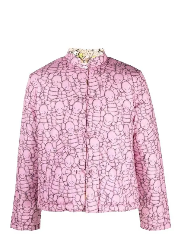 Comme Des Garçons X Kaws Reversible Padded Jacket - Pink