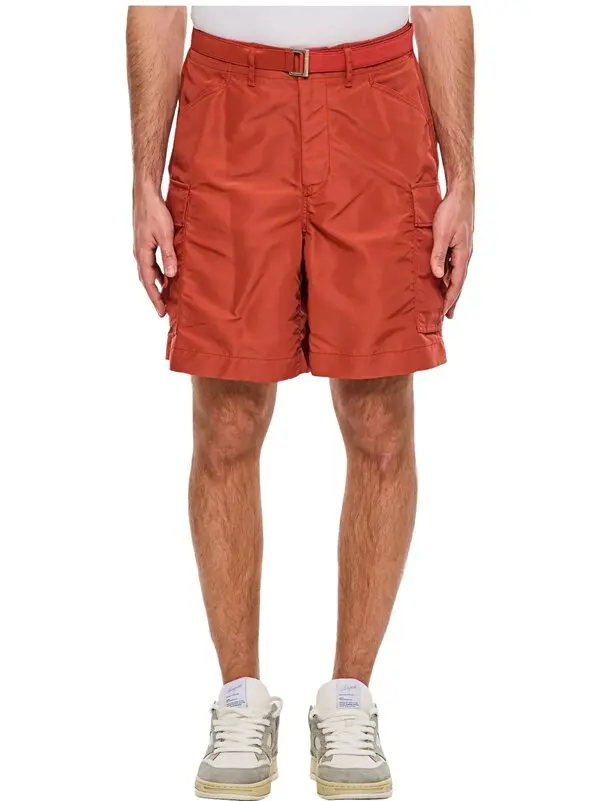 Sacai Belt-loop Cargo Shorts - Orange