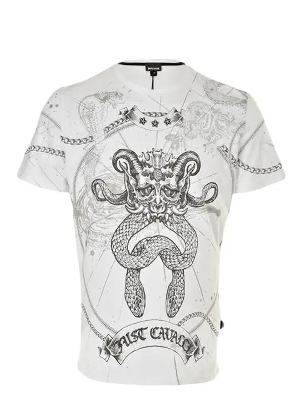 Just Cavalli Printed Short-sleeved T-shirt - White