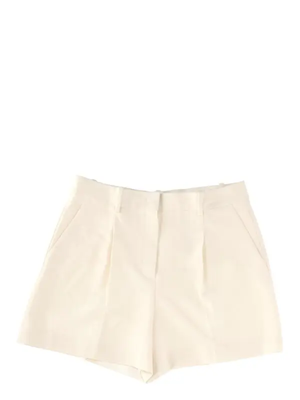 Theory Pleated Tailored Shorts - Off White