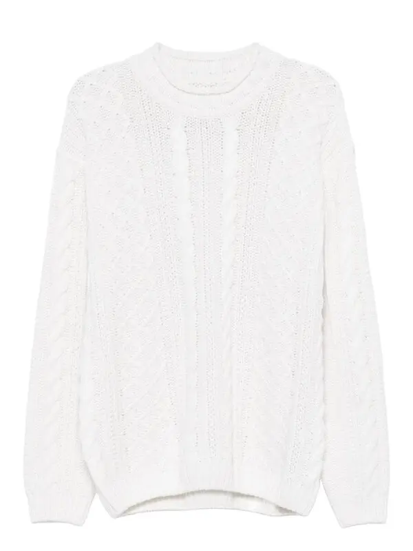 C.P. COMPANY Chunky Knit Sweater - Off White