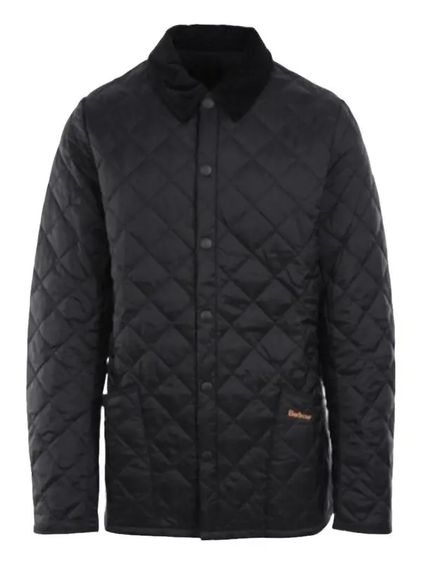 Barbour Liddesdale Quilted Jacket With Classic Collar - Black