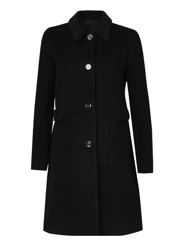 Emporio Armani Single-breasted Coat - Black