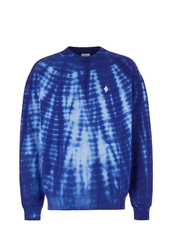 MARCELO BURLON COUNTY OF MILAN Tie-dye Crewneck Sweatshirt - Blue