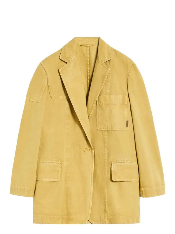 Max Mara Single-breasted Jacket - Yellow
