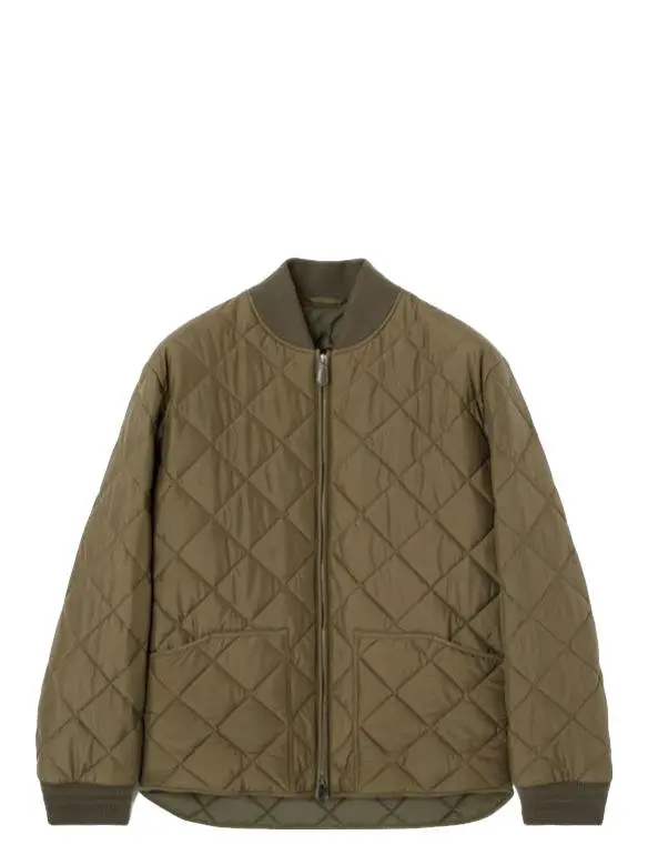 Loro Piana Benson Quilted Bomber Jacket - Military Summer