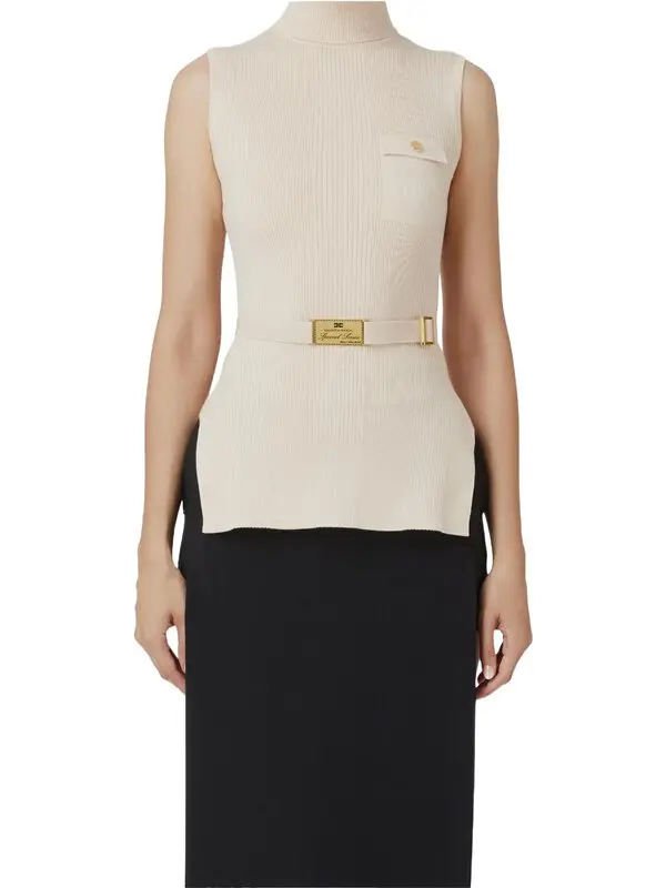 Elisabetta Franchi High-neck Sweater - Latex