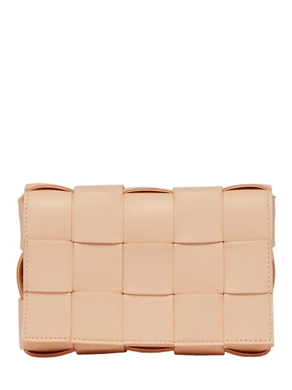Bottega Veneta Small Intriccio Woven Leather Bag - Macaron