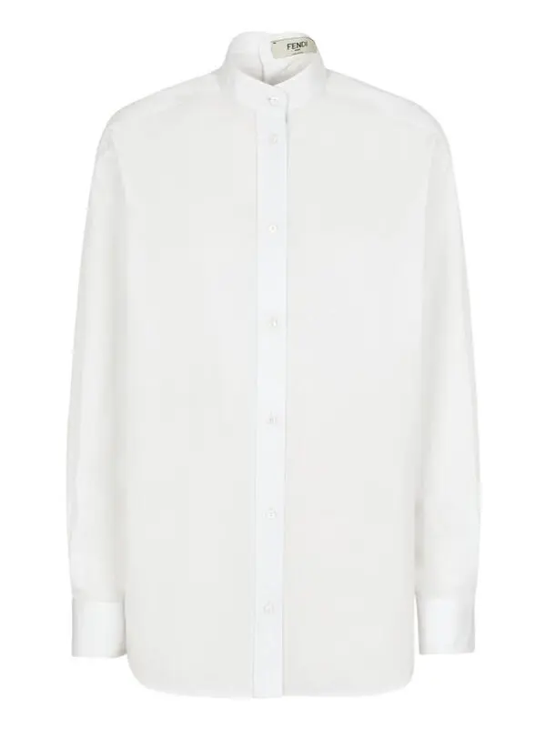 Fendi Long-sleeve Buttoned Shirt - White