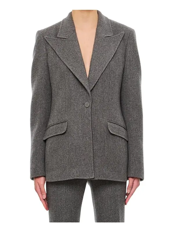 Gabriela Hearst Single-breasted Blazer - Grey