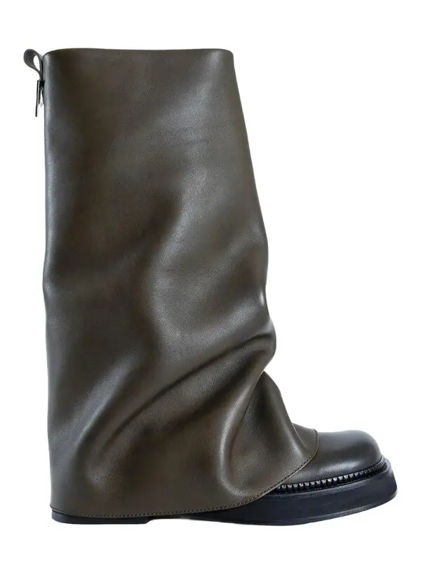 Attico Robin Combat Boots - Black