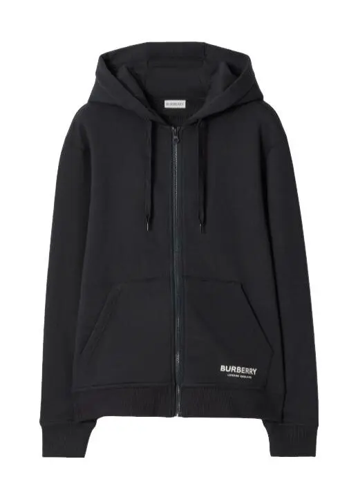 Burberry Cotton Zip Hoodie - Navy