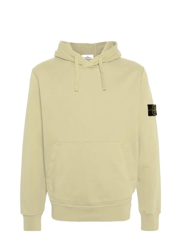 Stone Island Logo Patch Drawstring Hoodie - No