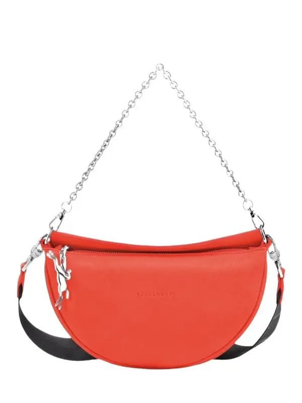 Longchamp Smile Leather Shoulder Bag - Orange