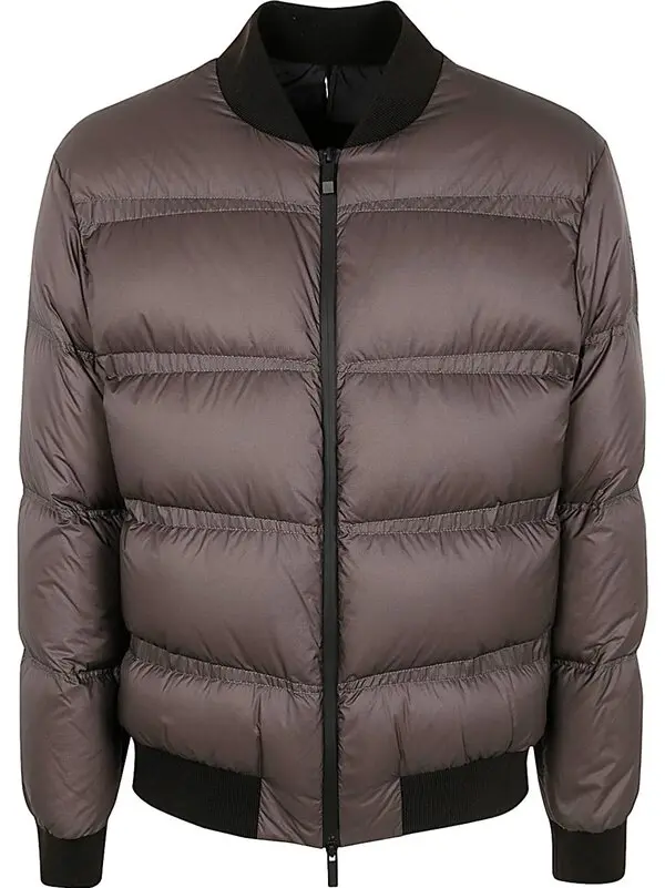 Moncler Vioz Quilted Bomber Jacket - Brown
