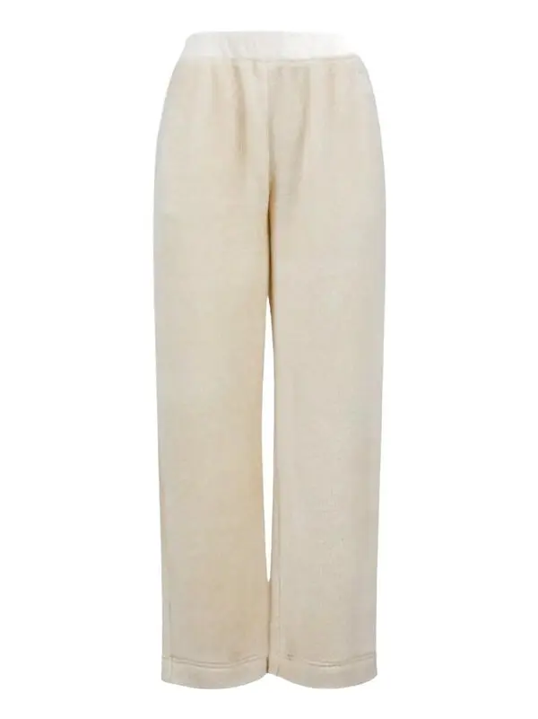 Moncler Logo Patch Elasticated Waist Track Pants - White