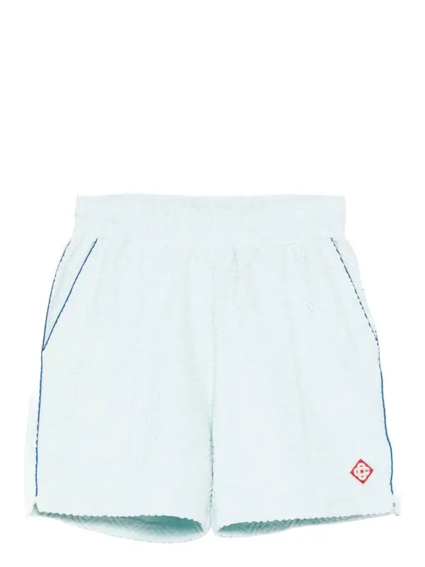 Casablanca Monogram Terry Bermuda Shorts - White