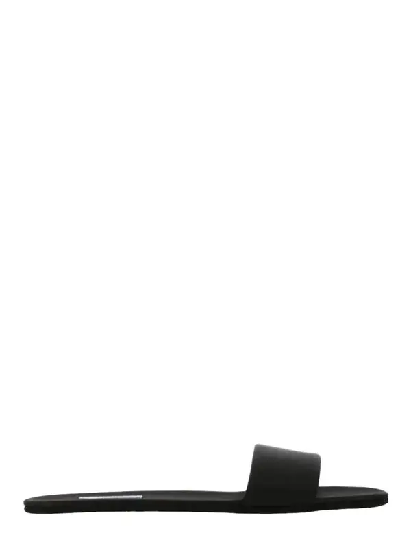 Prada Silk Satin Slipper Set With Travel Pouch - Black