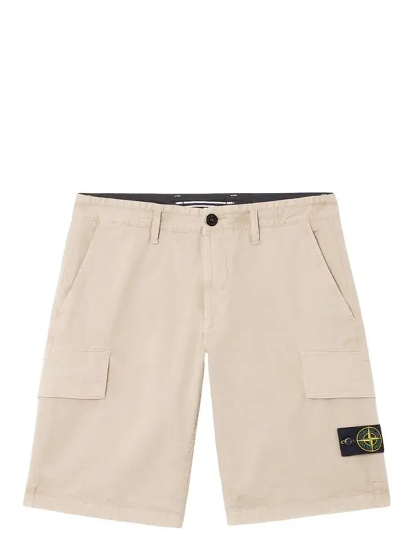 Stone Island Slim Fit Cargo Bermuda Shorts - Desert