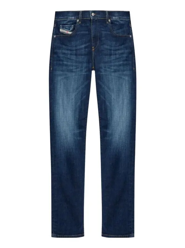 DIESEL® D-strukt Logo Patch Jeans - Blue