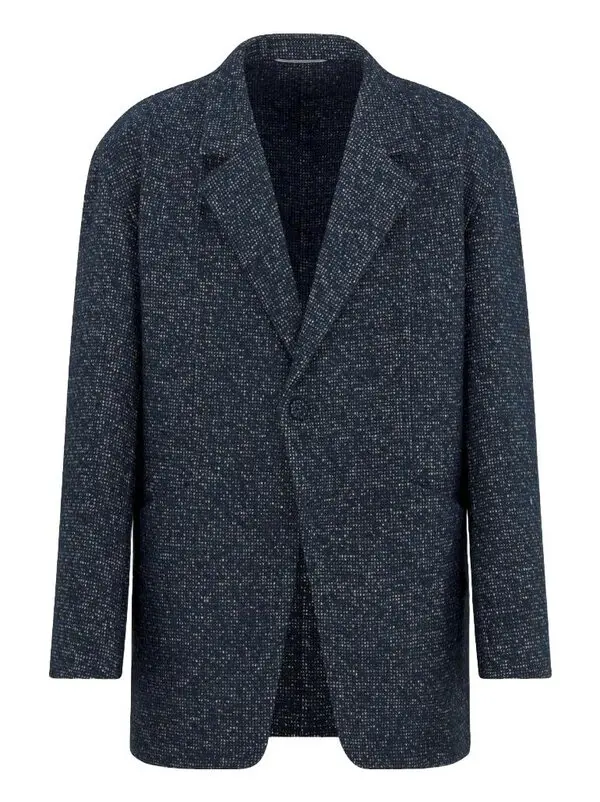Dior Unstructured Cardigan Jacket - Blue