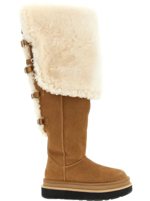 UGG X Sacai Thigh High Boots - Nude