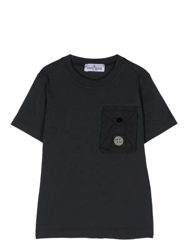 Stone Island Patch Pocket Short Sleeve T-shirt - Blue