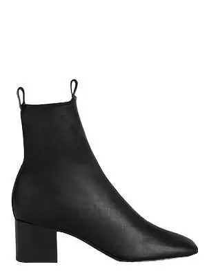 Celine Cheri Zipped Boot In Stretch Lambskin - Black