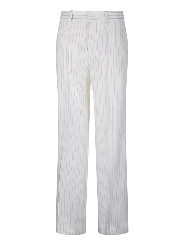 P.a.r.o.s.h Pinstriped Tailored Trousers - White