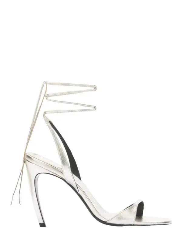 Attico The Ora Sandals - Silver