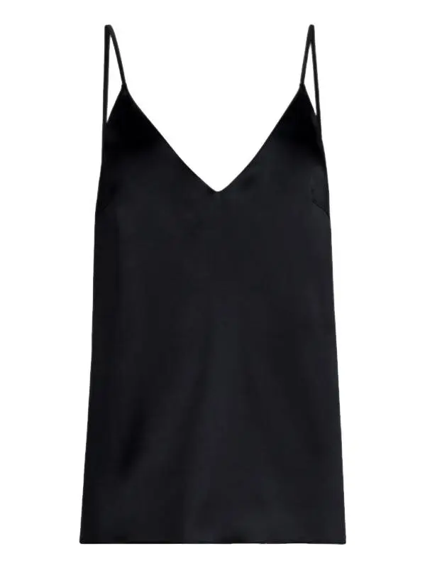 Brunello Cucinelli V-neck Sleeveless Top - Black