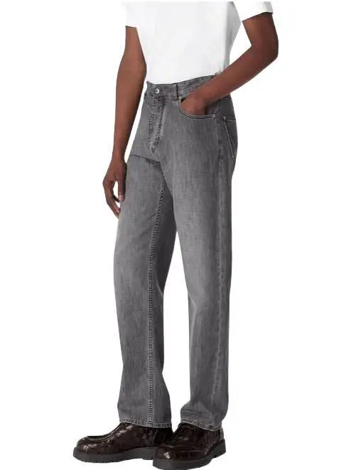 Bottega Veneta Vintage Black Washed Straight Leg Jeans - Washed Black