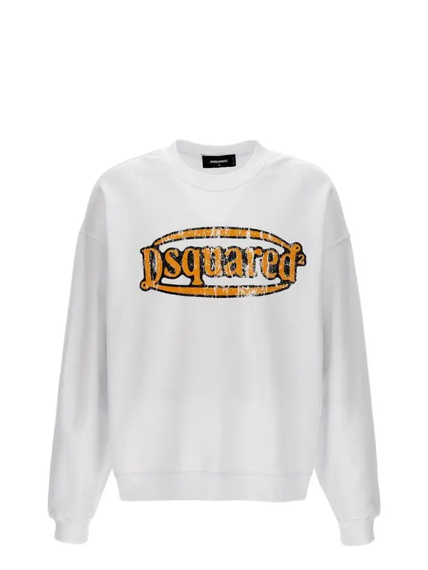 Dsquared2 Logo-printed Crewneck Sweatshirt - White