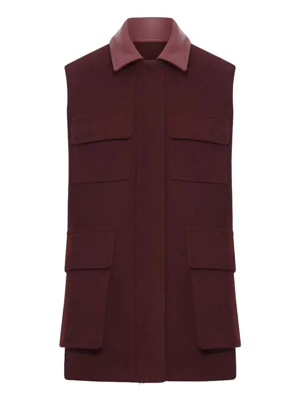 Max Mara Pocket Detailed Gilet - Brown