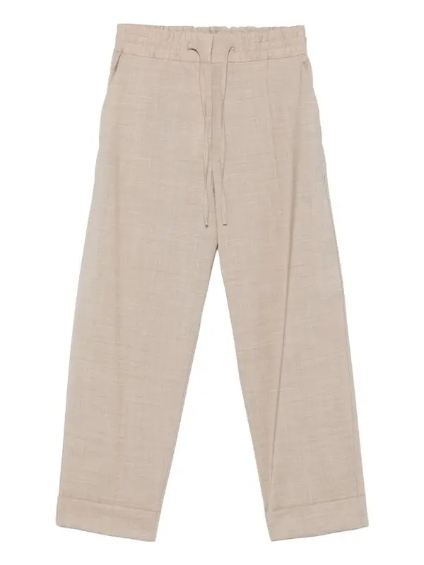 P.a.r.o.s.h Pressed-crease Trousers - Light Beige