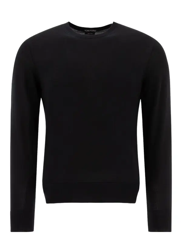 TOM FORD Fine-knit Crewneck Jumper - Black