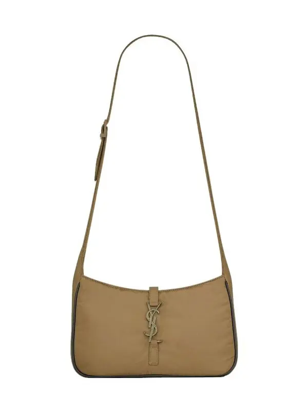 Saint Laurent Le 5 À 7 Logo Plaque Crossbody Bag - Brown