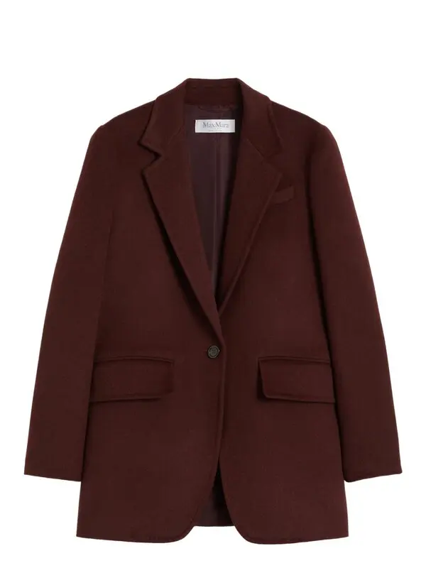 Max Mara Ariccia Single-breasted Blazer - Cherry Color