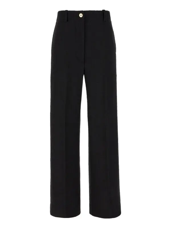 PATOU Iconic Tweed Long Trousers - Black