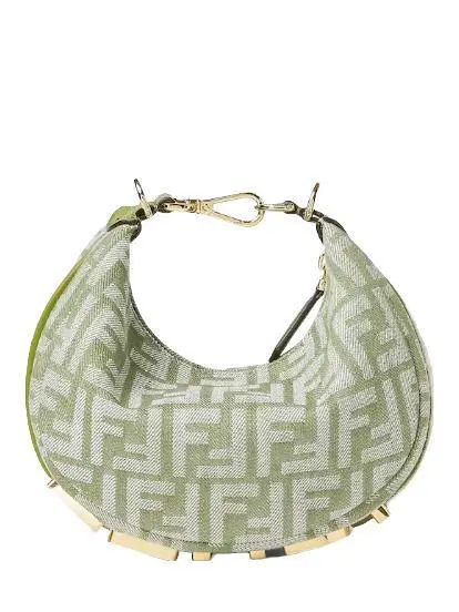 Fendi Mini Baguette Bag - Verbena Green