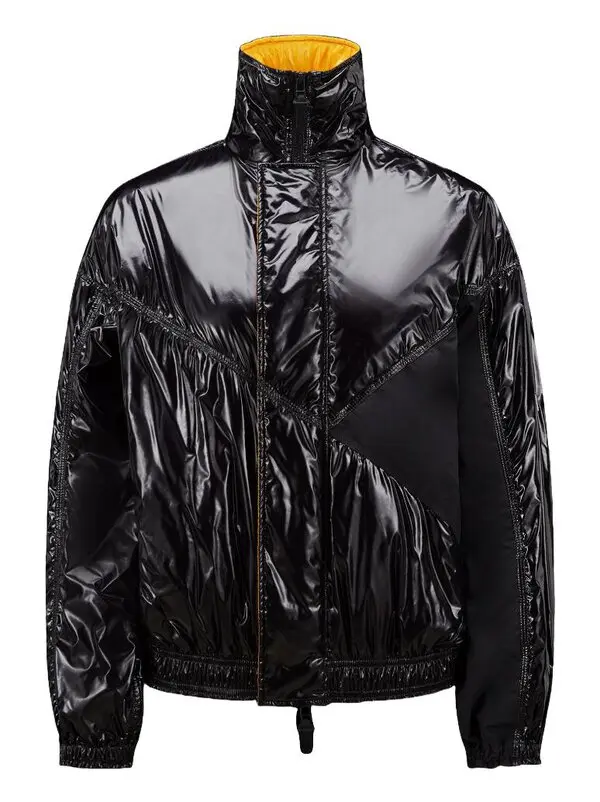 Moncler Alicia Keys Logo Patch Padded Short Down Jacket - Black