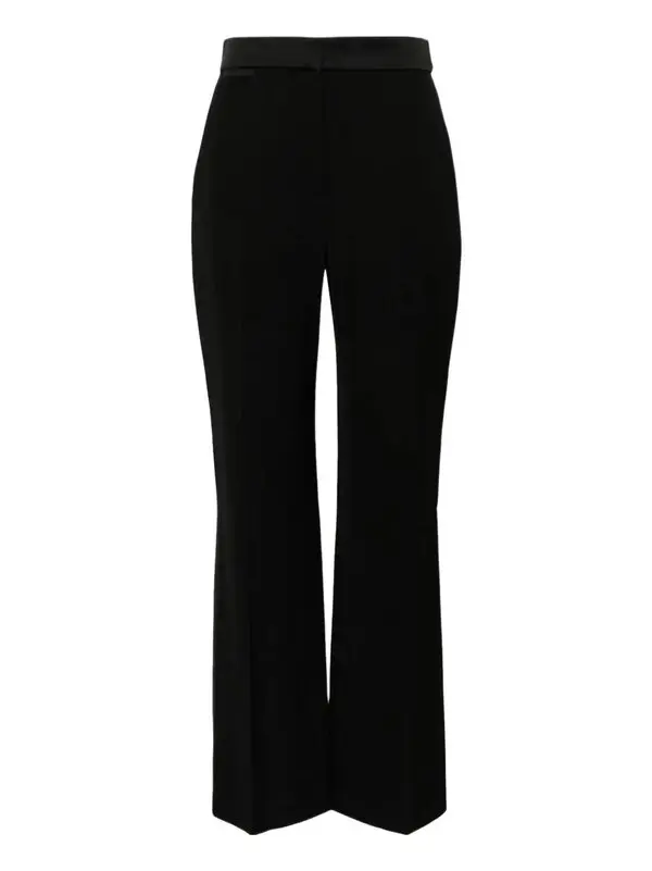 Casablanca Pressed-crease Long-length Straight-leg Trousers - Black