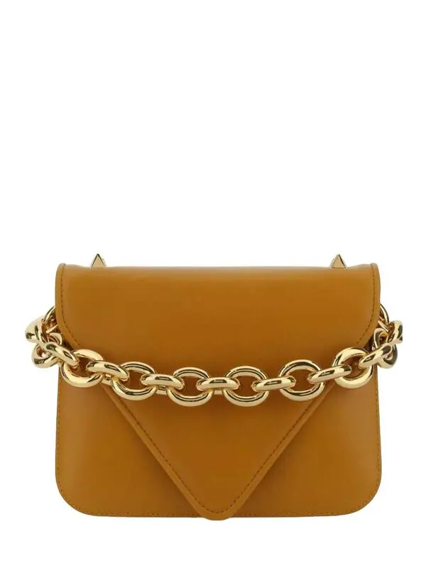 Bottega Veneta Mount Leather Crossbody Bag - Brown