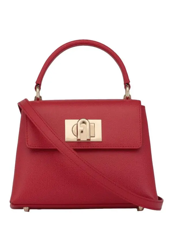 Furla Grained Handbag - Brown